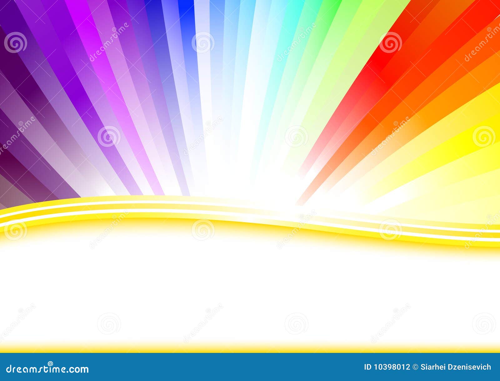 Card with colorful rainbow stock vector. Illustration of concept - 10398012