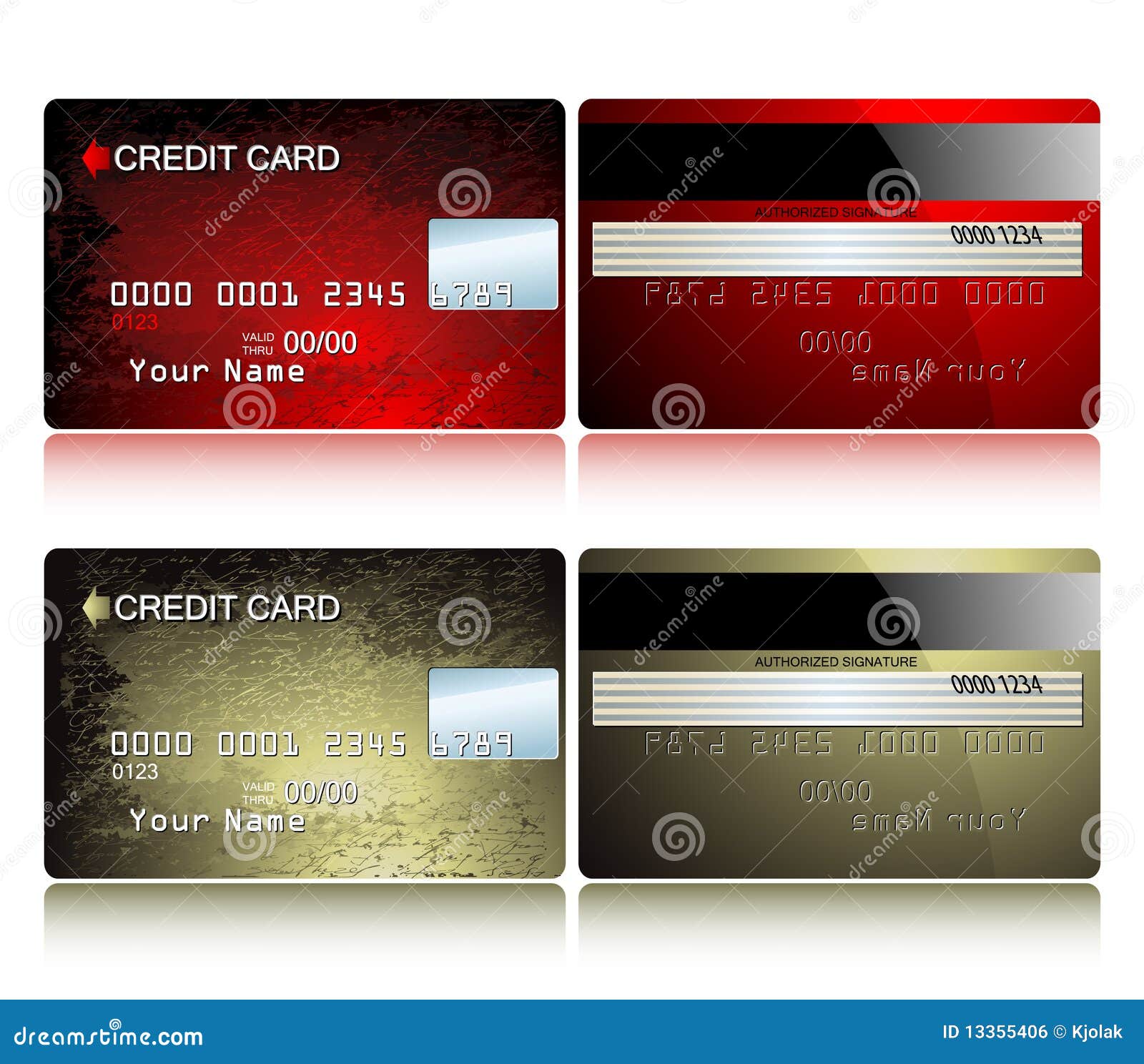 Card credit stock vector. Illustration of banking, purchase - 13355406