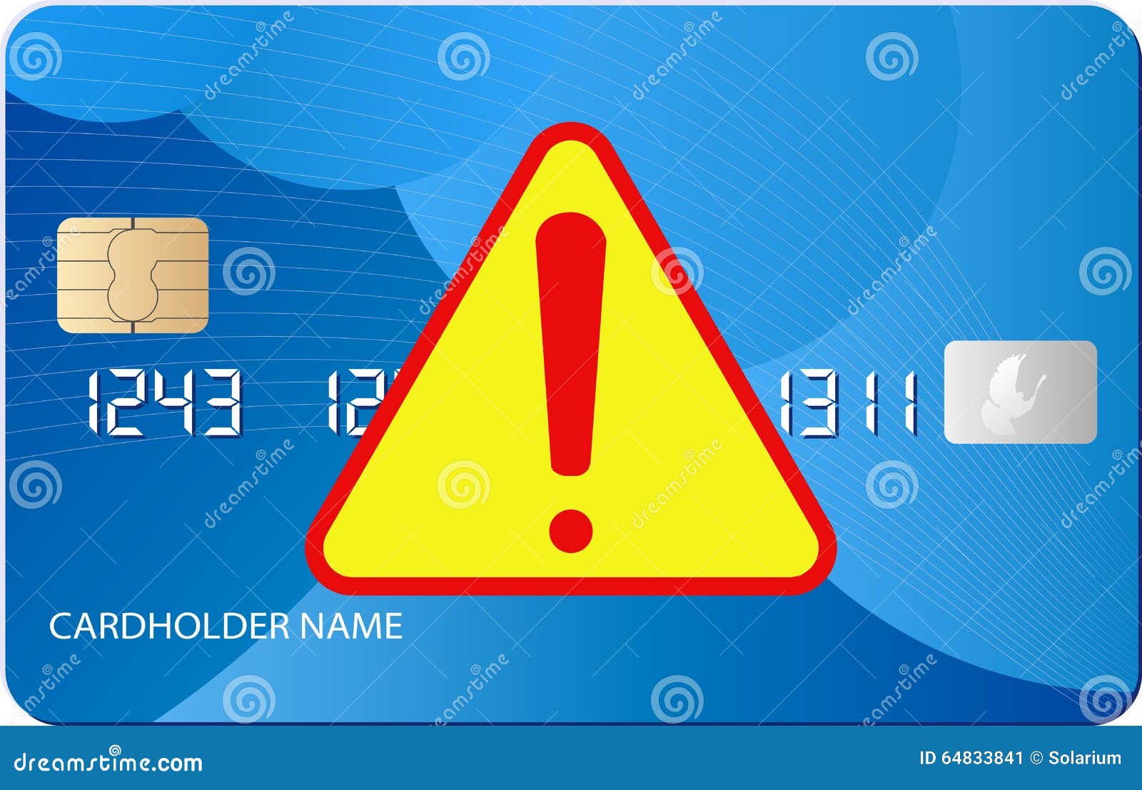 Card stock vector. Illustration of business, chip, payment - 64833841