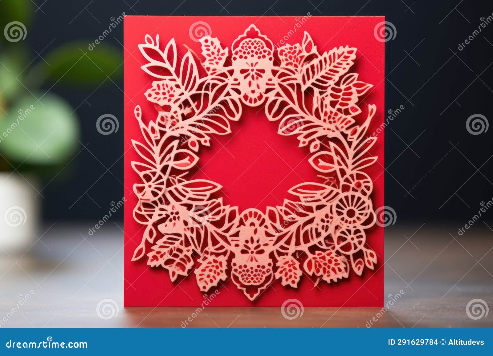Card with Cutout Shaped Edges Stock Photo - Image of paper, shaped ...