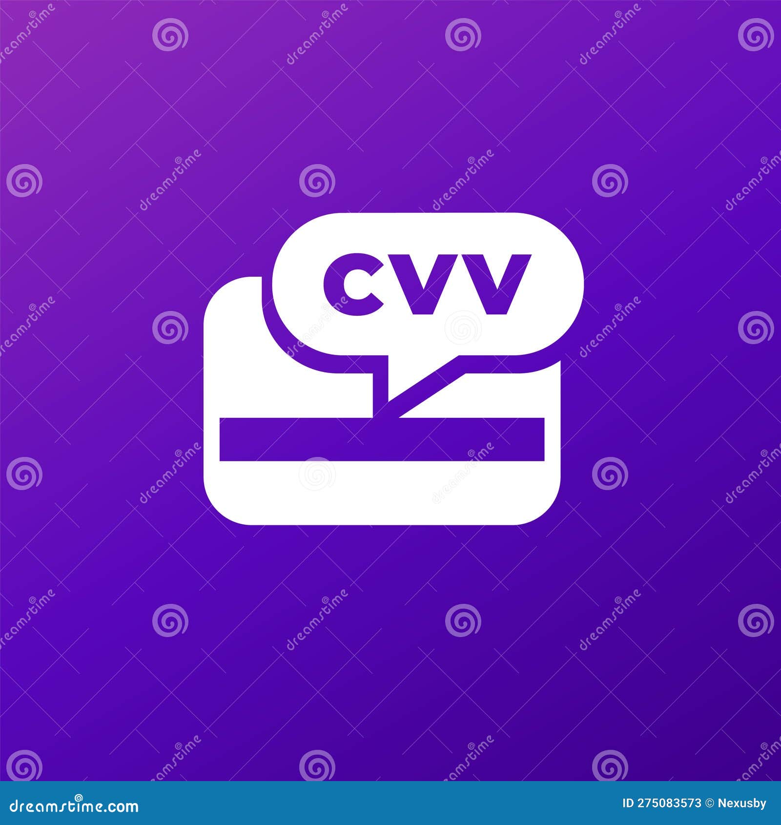 Card CVV code icon, vector stock illustration. Illustration of cvv2 ...
