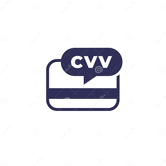 Card CVV Code Icon on White, Vector Stock Vector - Illustration of ...