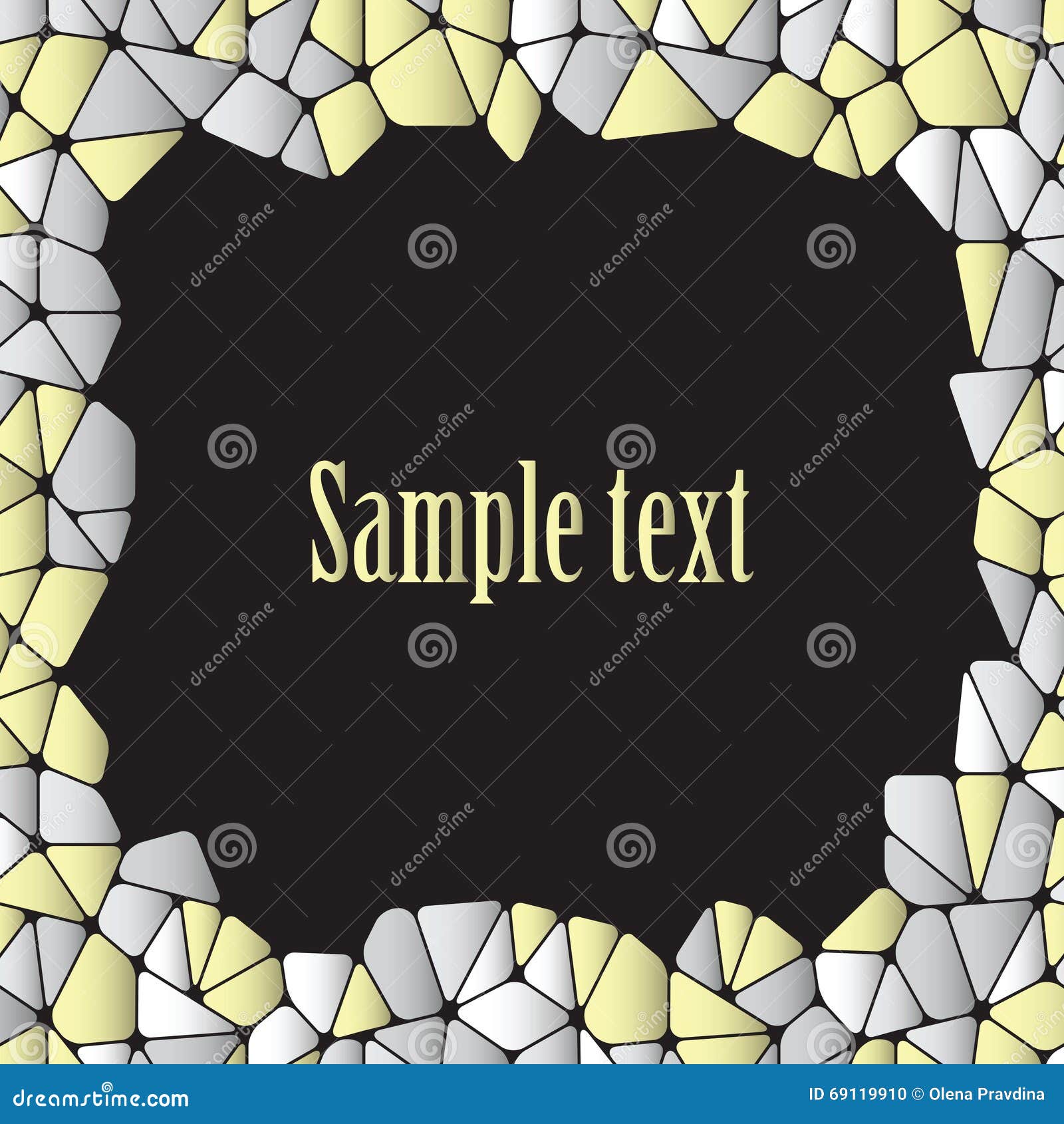 Card Design with Abstract Pattern. Stock Vector - Illustration of ...