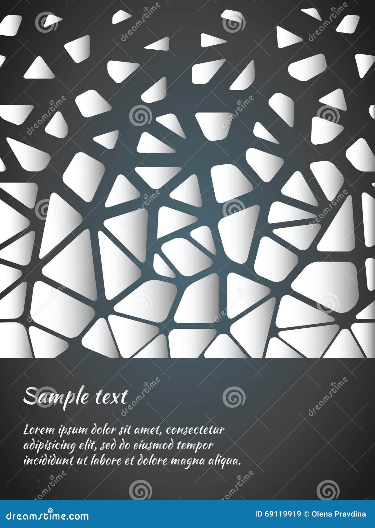 Card Design with Abstract Pattern. Stock Vector - Illustration of ...