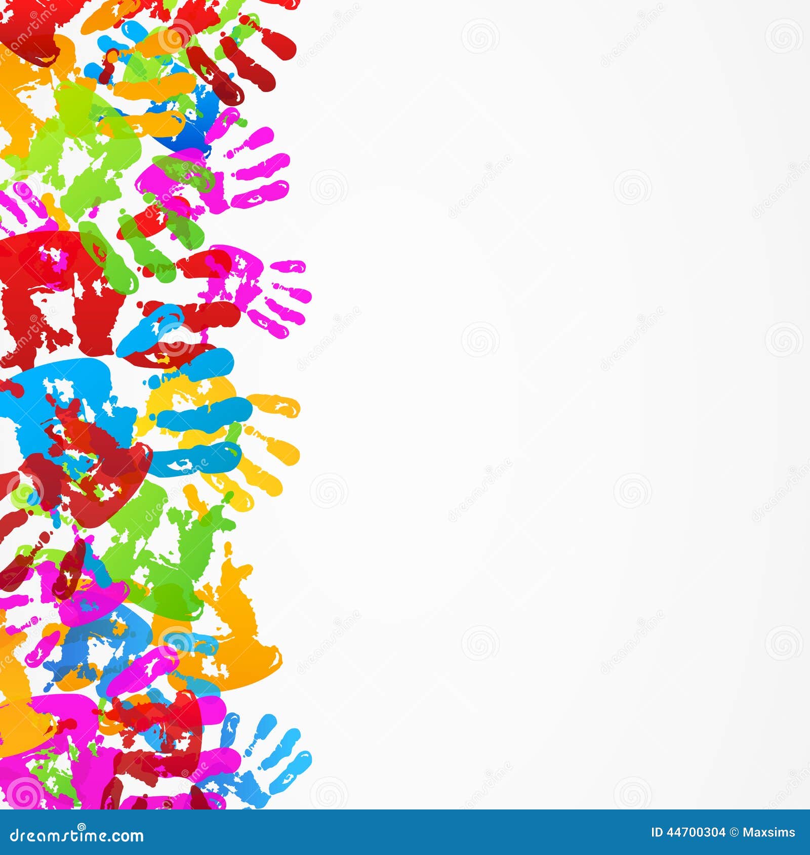 Card Design Hand Background Texture Print Stock Vector - Illustration ...