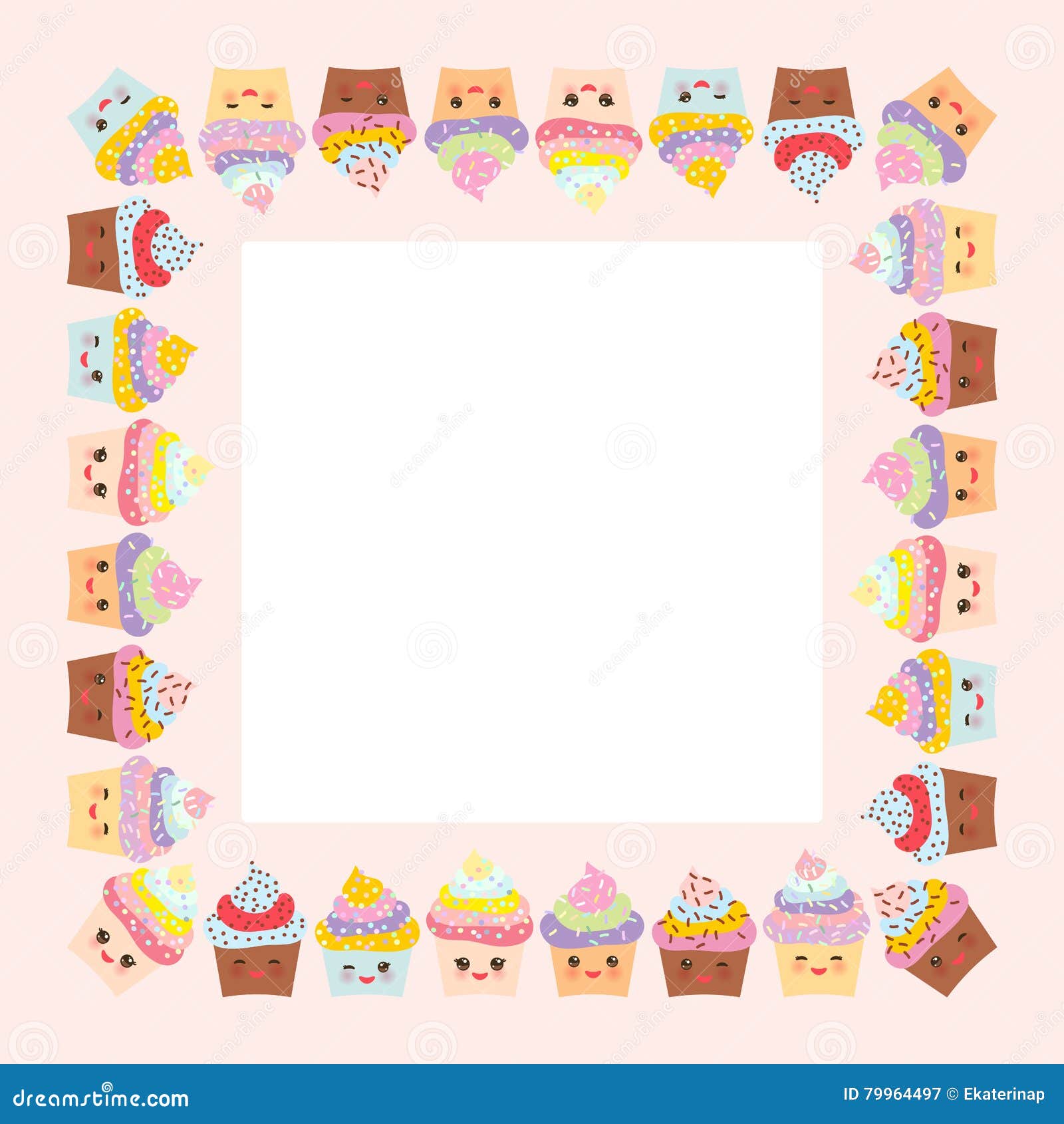 Cute Cupcake Borders