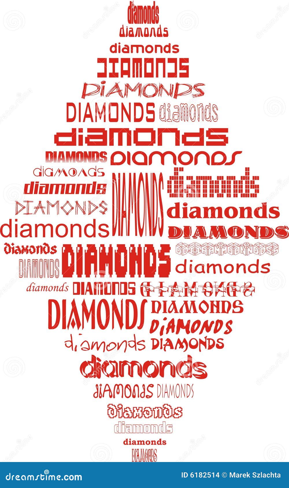 Card diamonds stock vector. Illustration of word, graphical - 6182514
