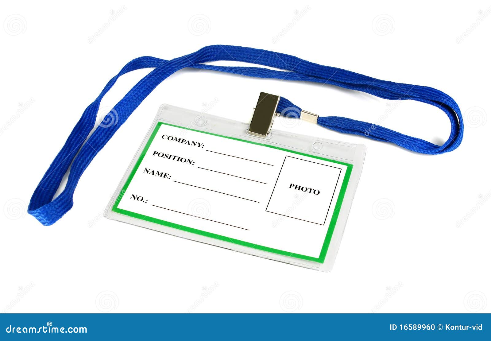 Card empty ID badge stock photo. Image of greeting, string - 16589960