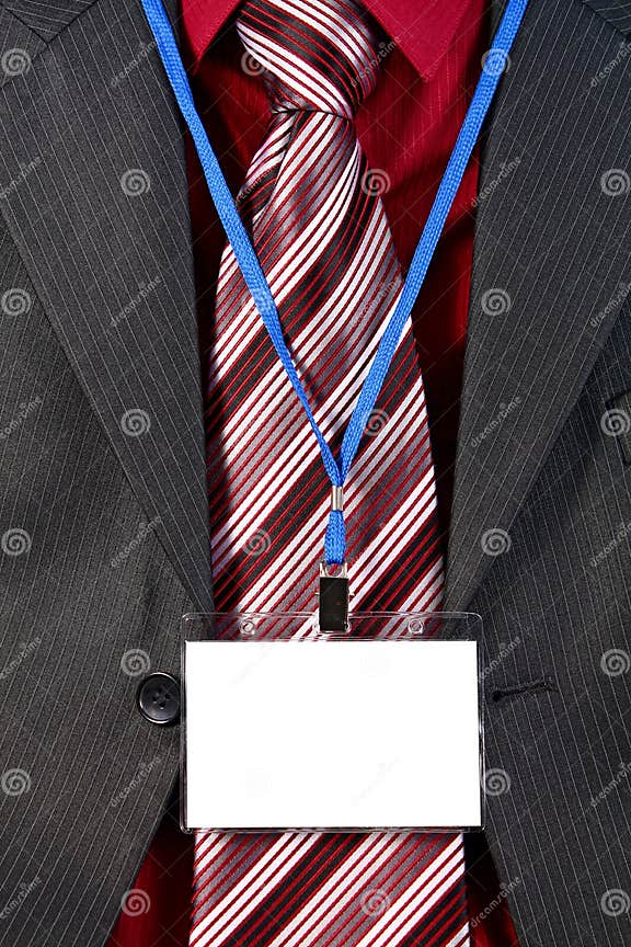 Card empty ID badge stock image. Image of office, blank - 16590059