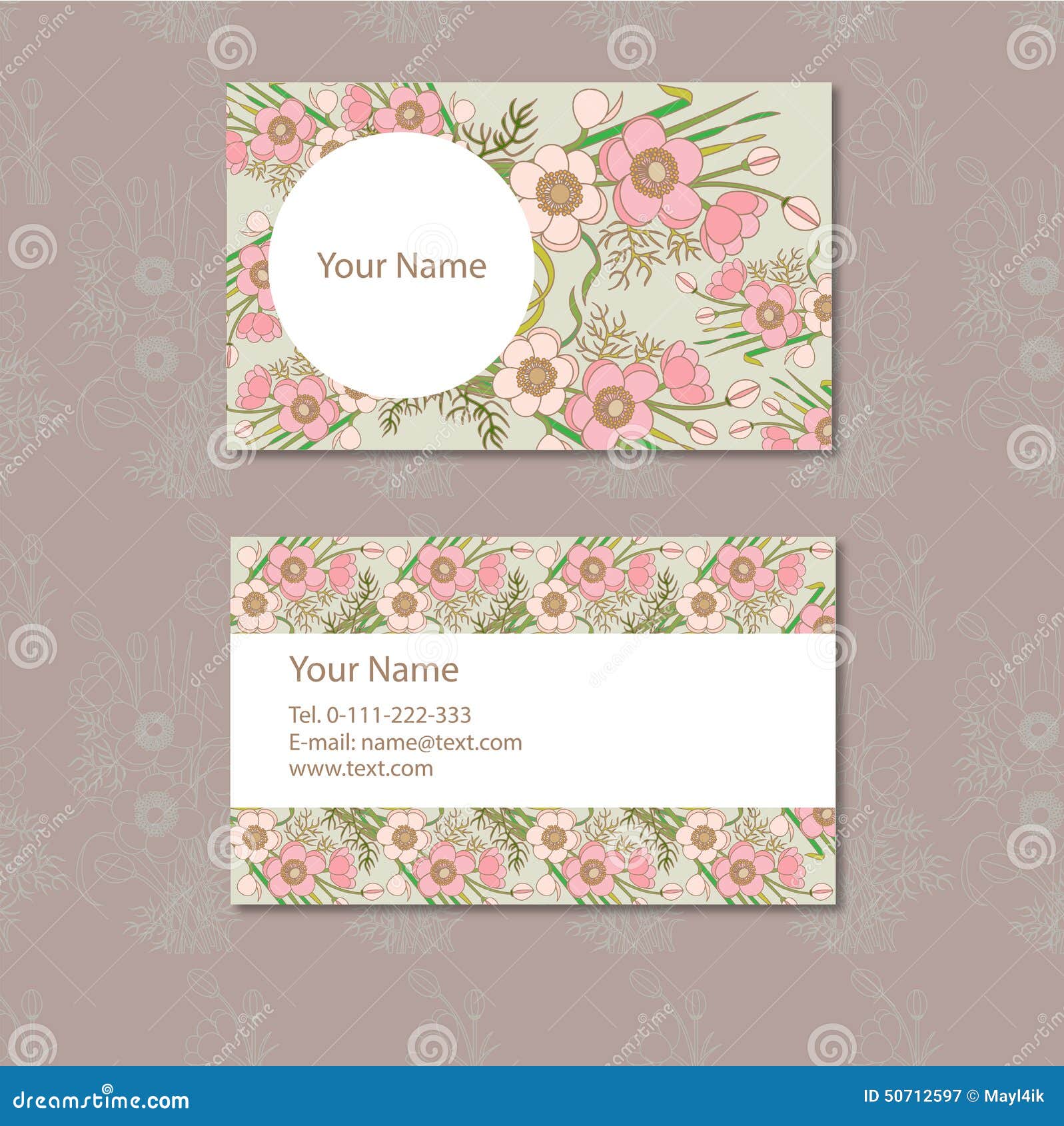 Card with floral pattern stock illustration. Illustration of birthday ...