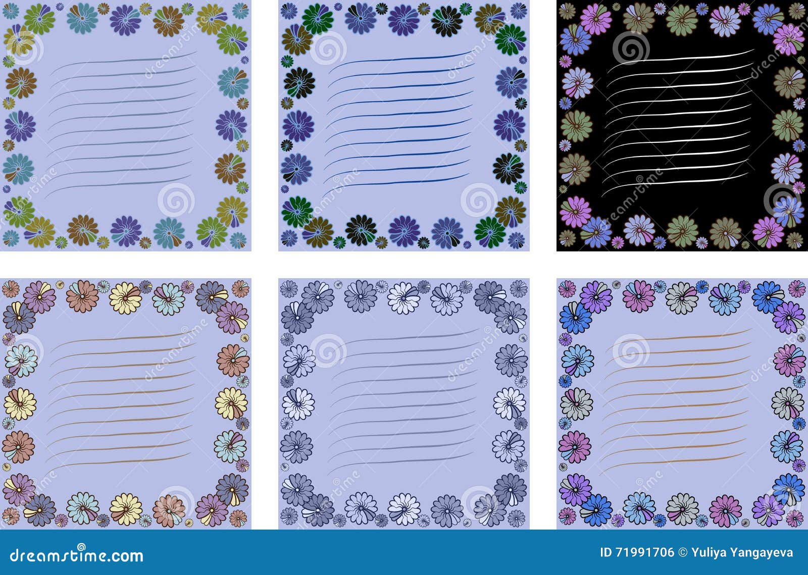 Card with Flower. Card with Flowers To Write Text in Several Versions ...