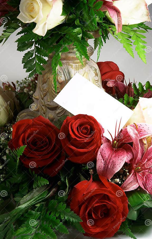 Card and flowers stock image. Image of texture, love, florist - 123253