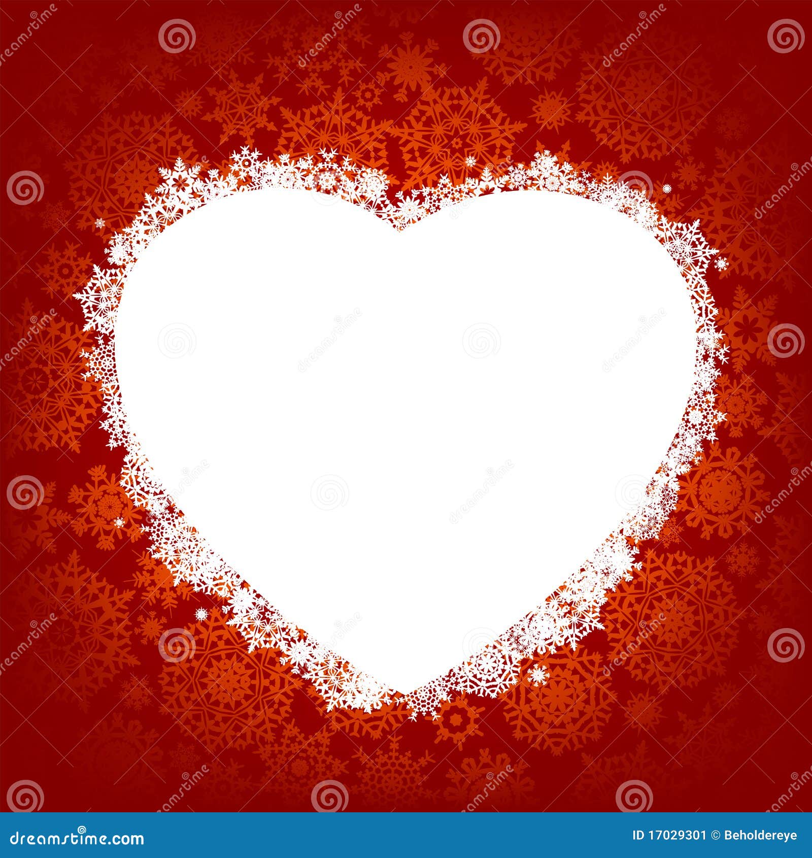 Card - Frame in the Shape of Heart. EPS 8 Stock Vector - Illustration ...