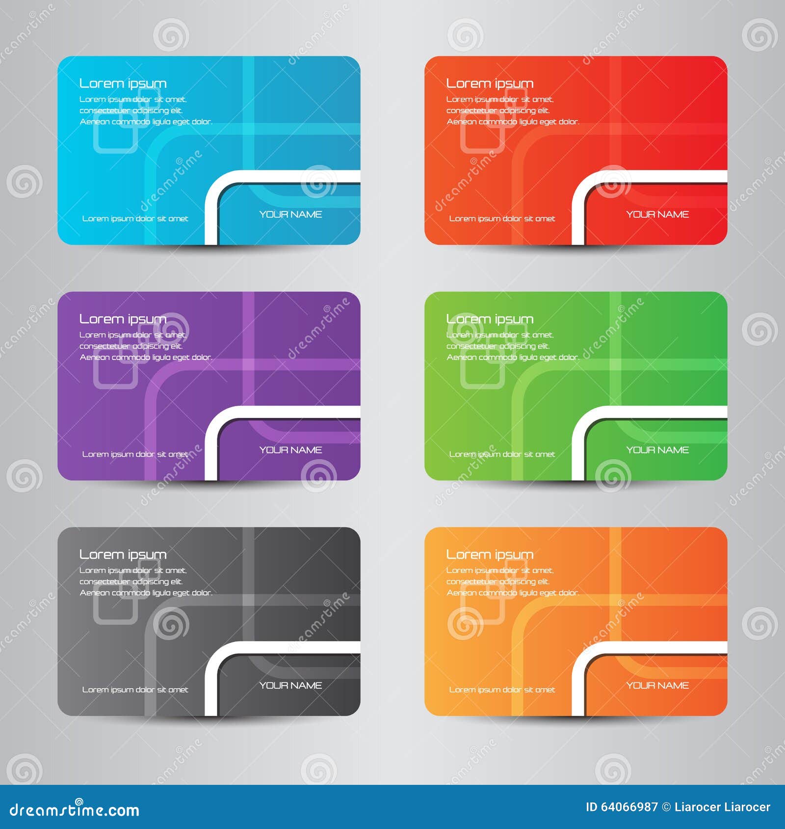 Card full color modern stock vector. Illustration of ornament - 64066987