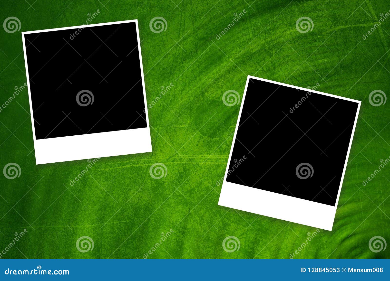 Card on Green Color Background Stock Illustration - Illustration of ...
