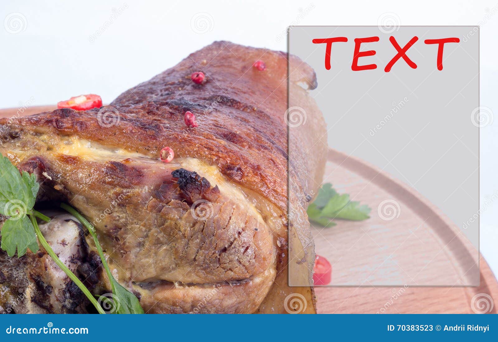 Card with grilled meat stock image. Image of meal, piece - 70383523