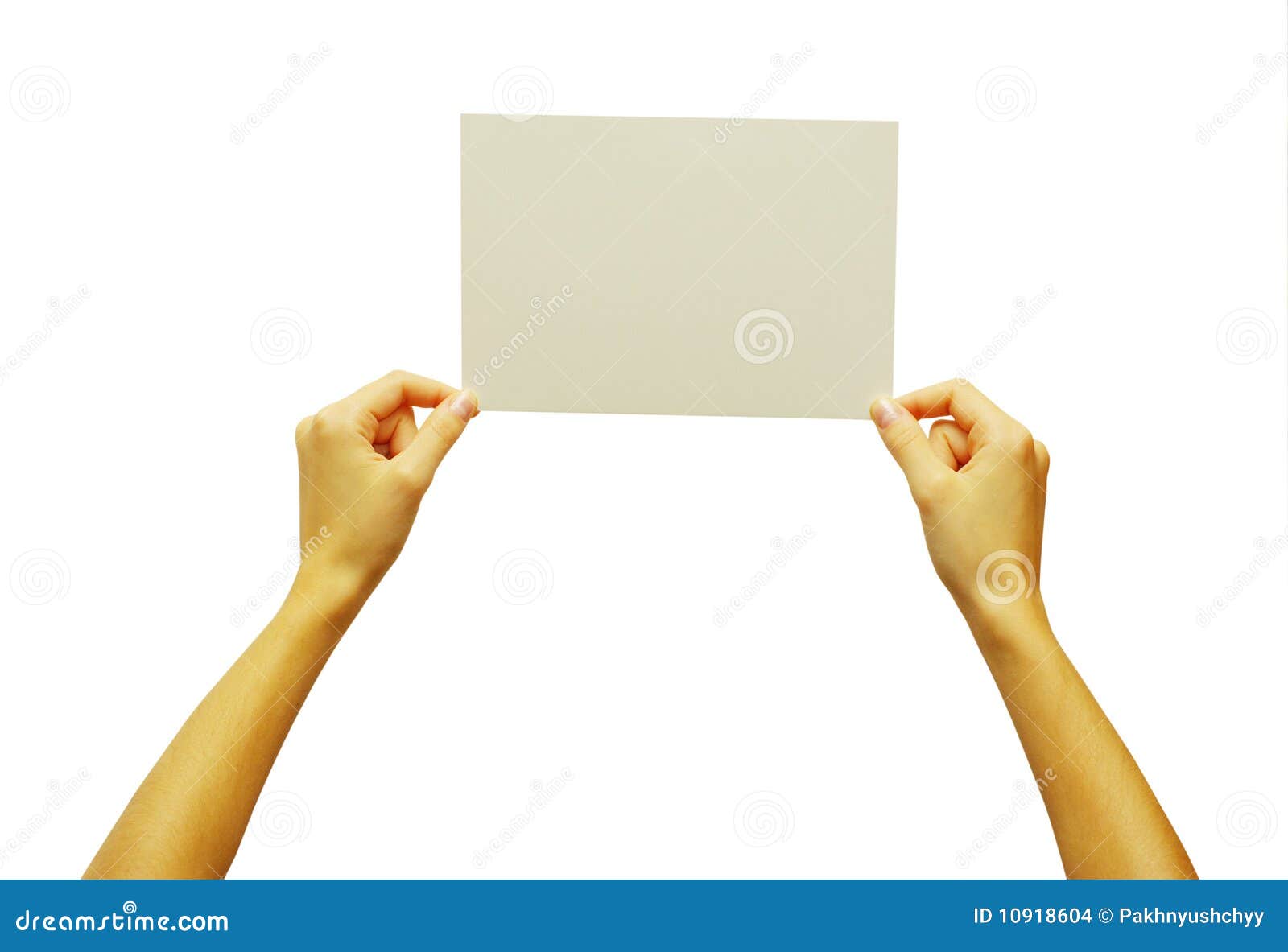 Card in hand stock photo. Image of billboard, card, held - 10918604