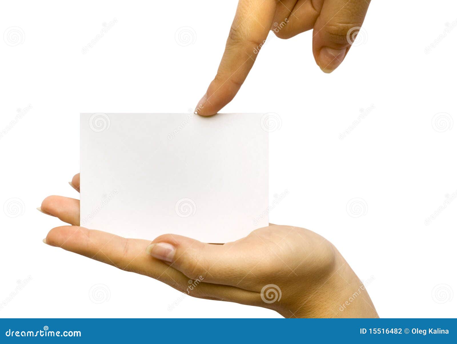 Card in hand stock photo. Image of finger, blank, caucasian - 15516482