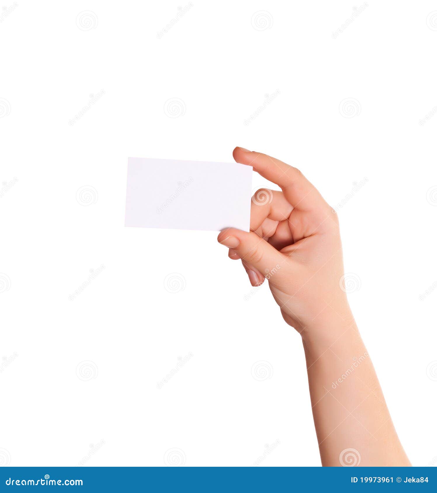Card with hand stock image. Image of card, business, human - 19973961