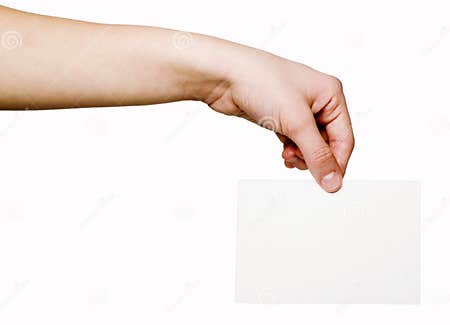 Card in the hand stock image. Image of close, notification - 2063131