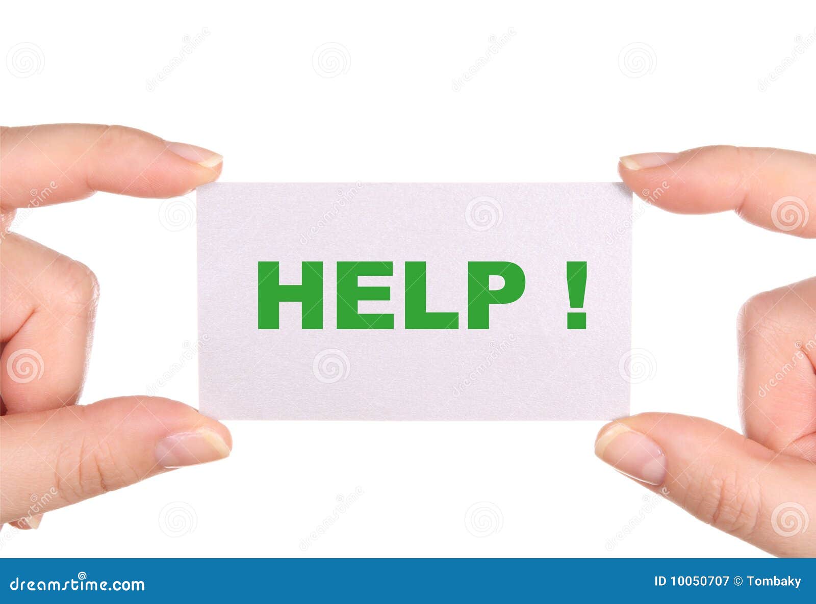 Card in Hands with Word Help Stock Image - Image of hand, note: 10050707