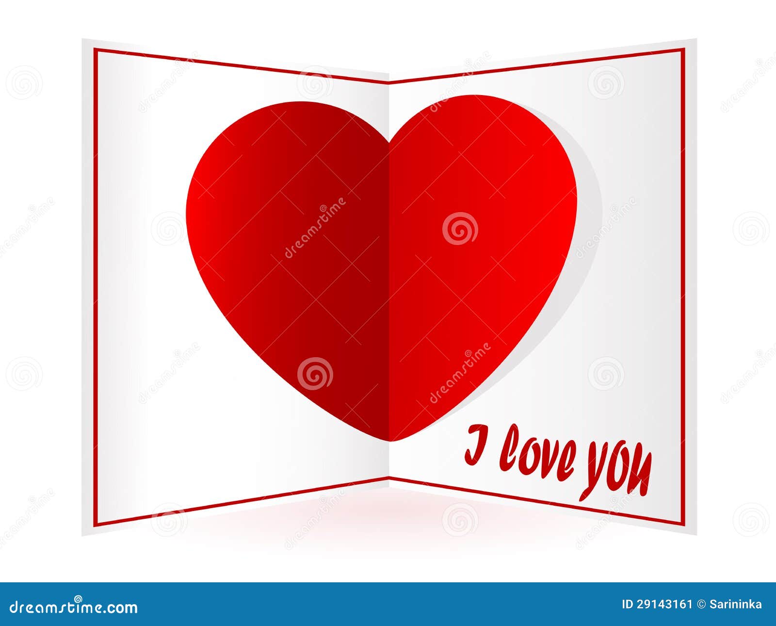 Card with heart stock vector. Illustration of scroll - 29143161