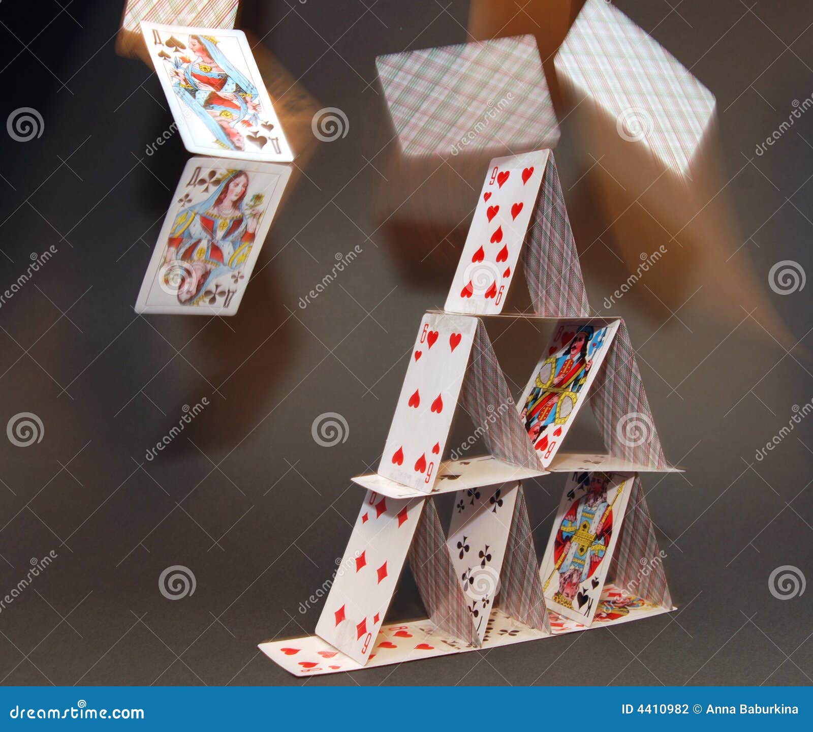 Card house stock photo. Image of gambling, light, luck - 4410982