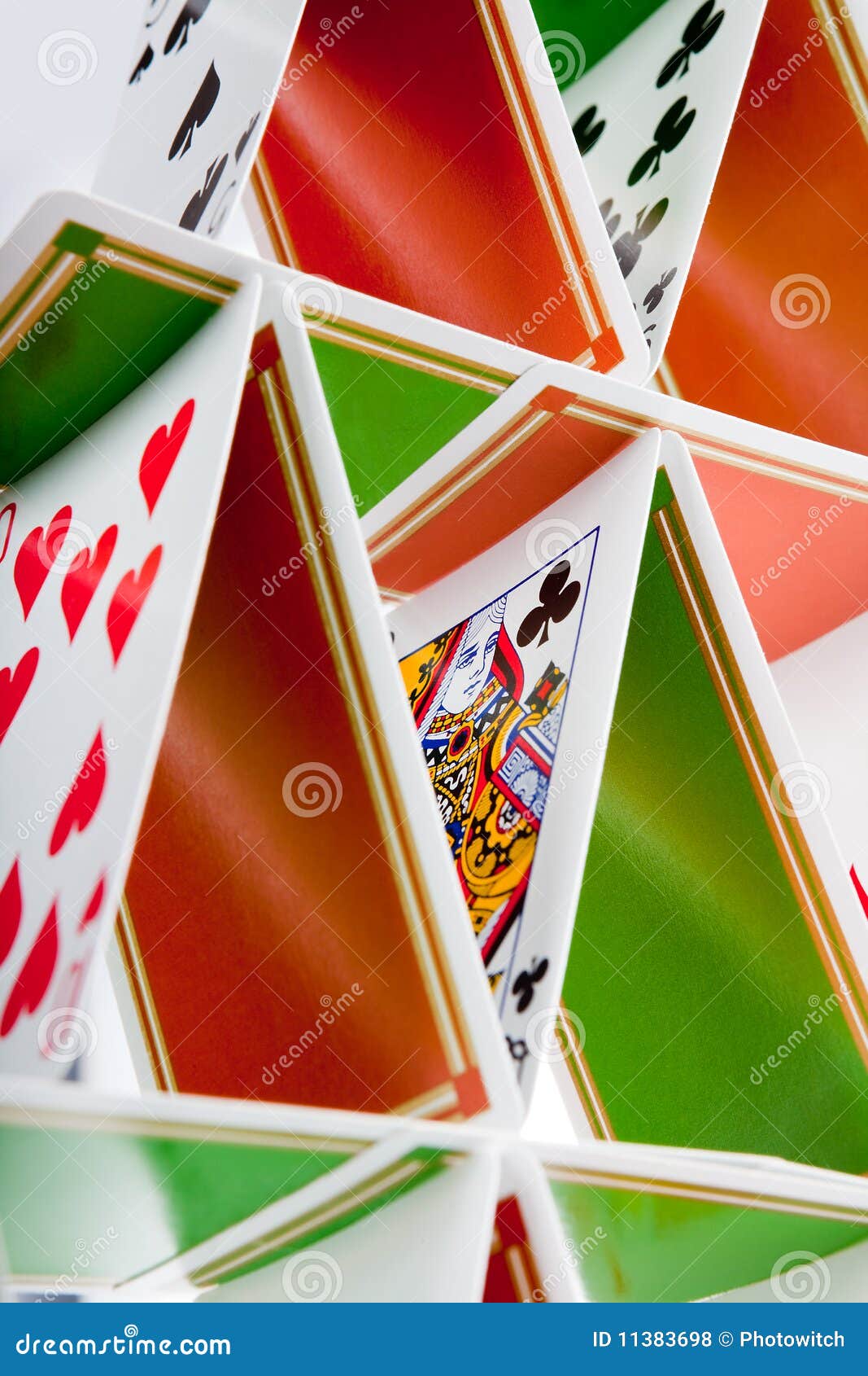 Card house structure stock photo. Image of concept, construction - 11383698