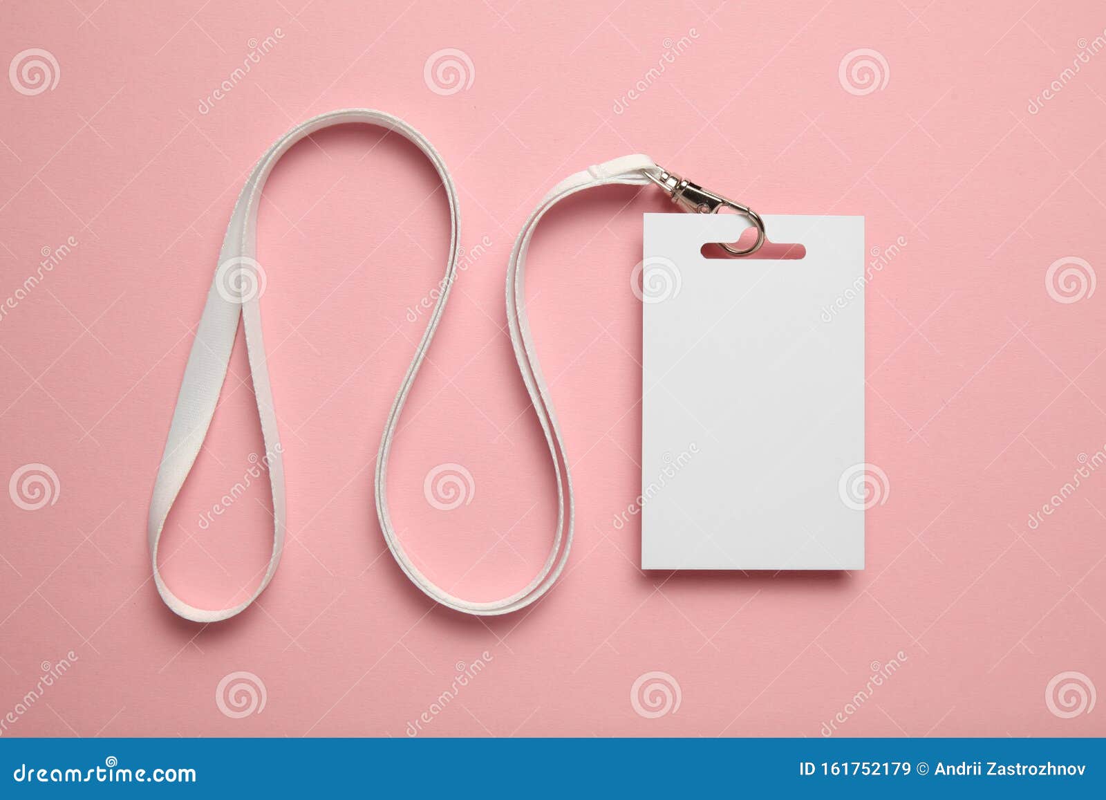 Card Id Badge, Identification Name Blank on Pink Background Stock Image ...