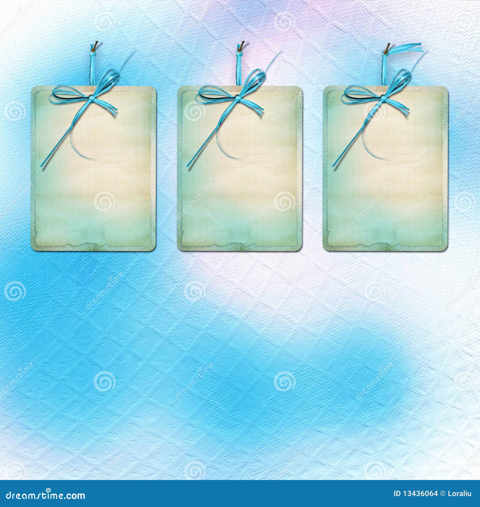 Card for Invitation or Advertisement with Bow Stock Illustration ...