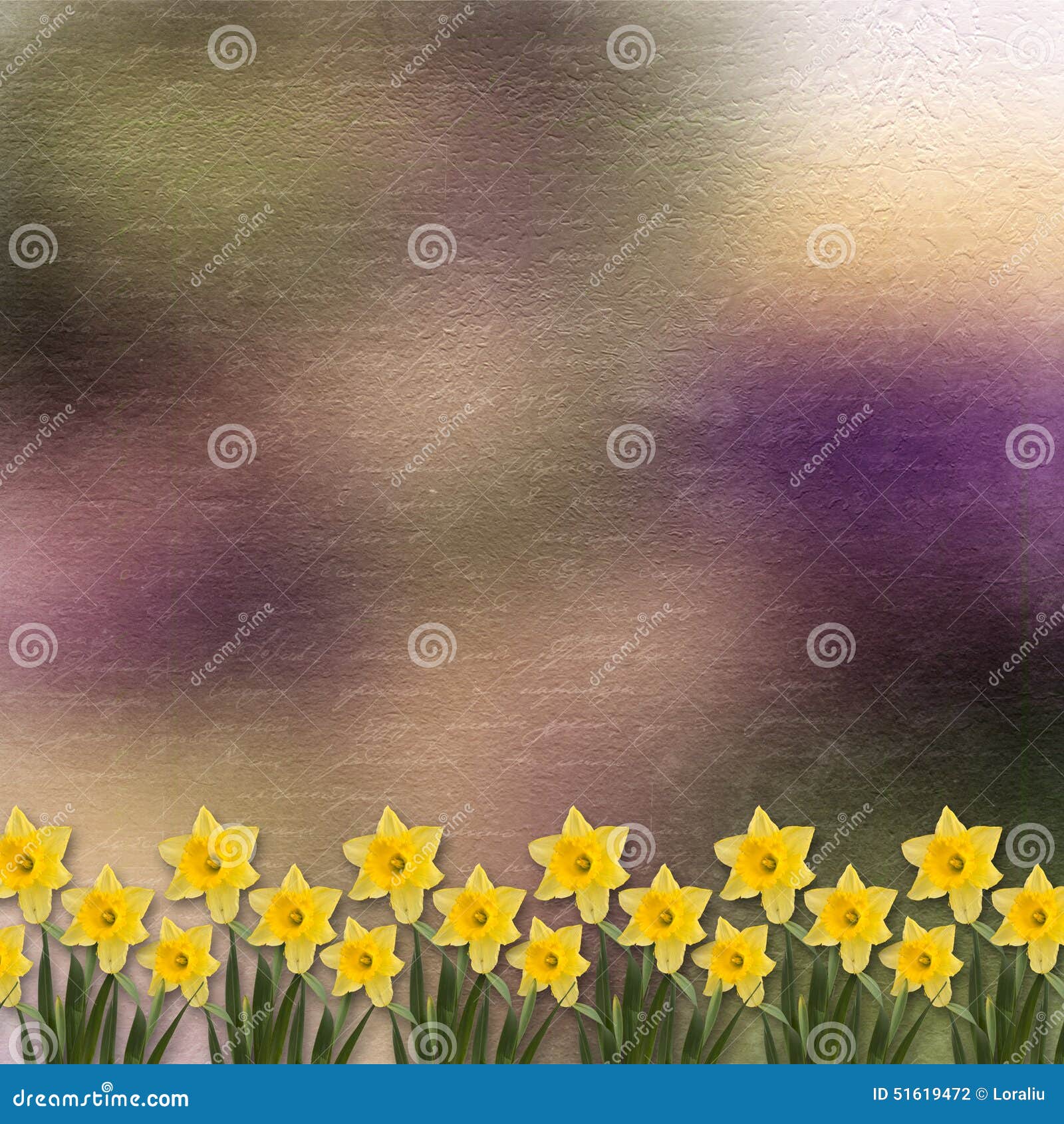 Card for Invitation with Bunch of Flower Stock Illustration ...