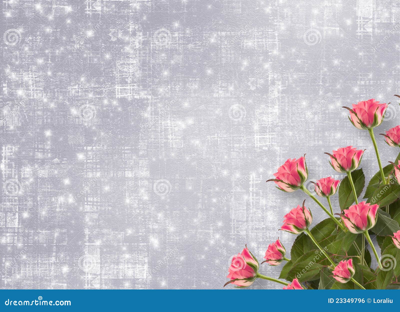 Card for Invitation with Bunch of Flowers Stock Illustration ...