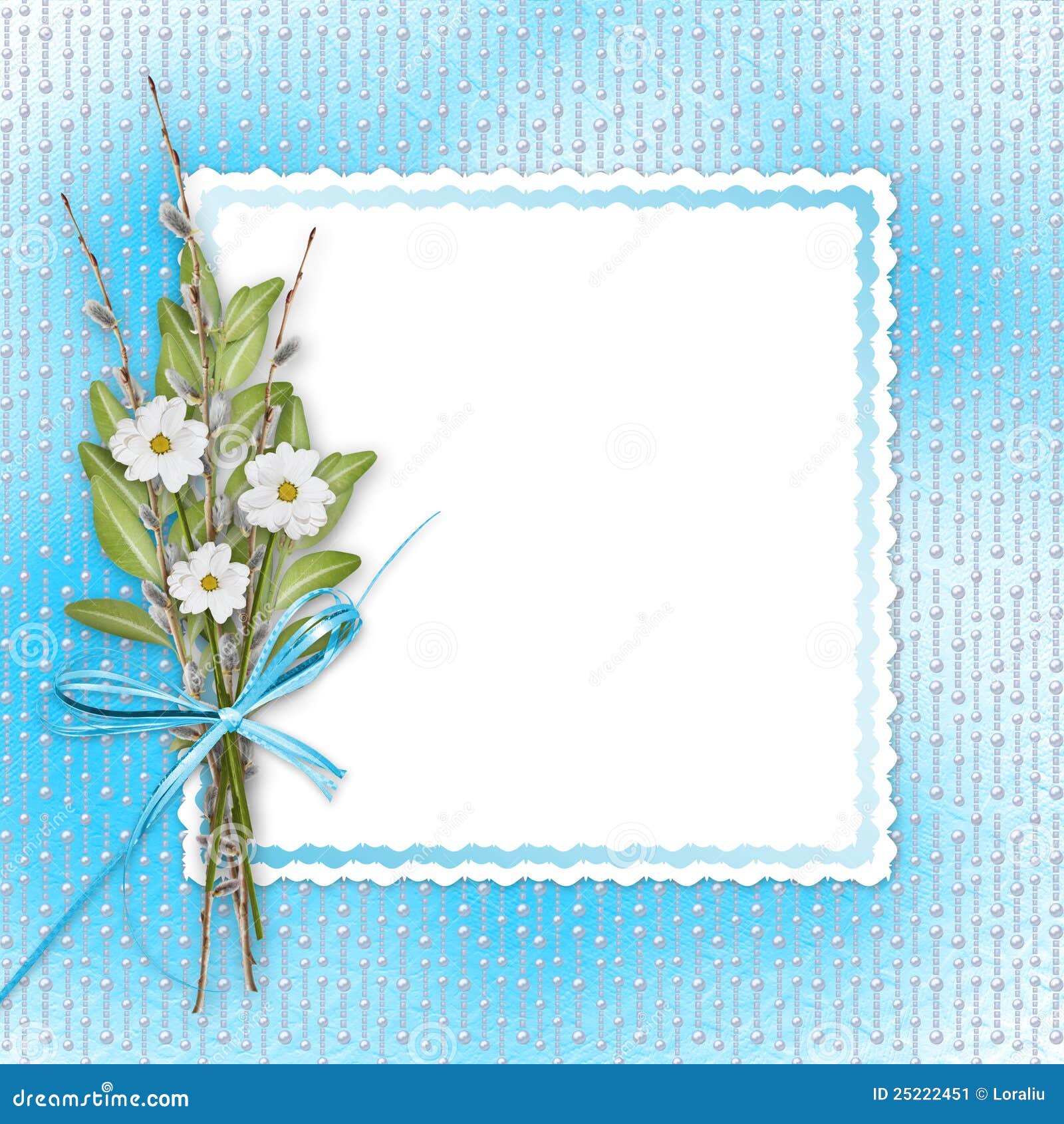 Card for Invitation with Bunch of Flowers Stock Illustration ...