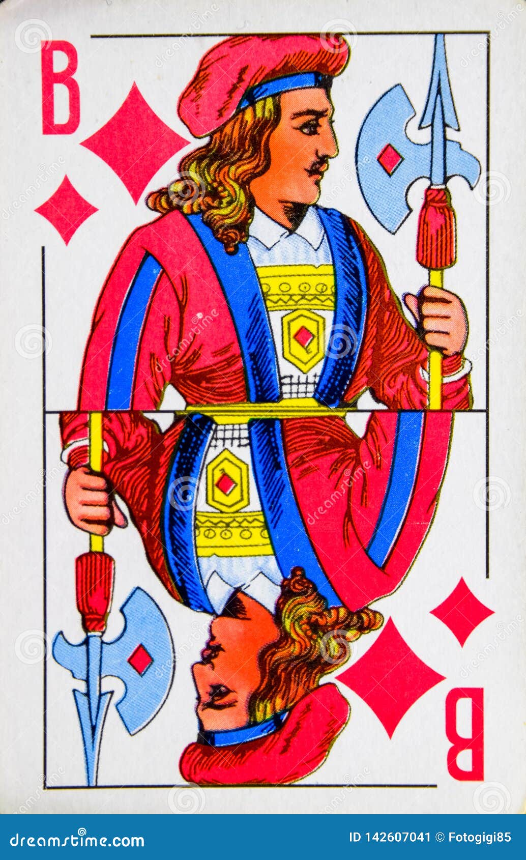 Card Jack of Diamonds, Suit of Diamonds Stock Image - Image of hearts ...