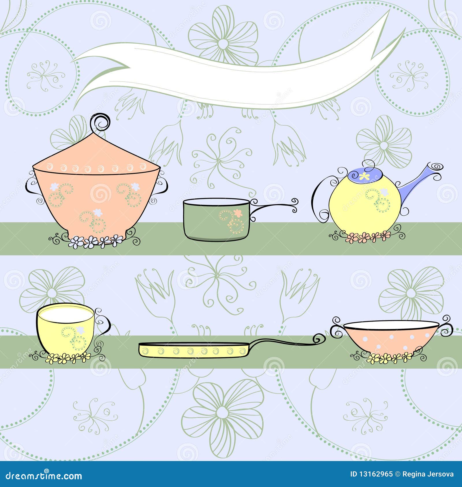 Kitchen Equipment Sale Logos Set Cartoon Vector | CartoonDealer.com ...