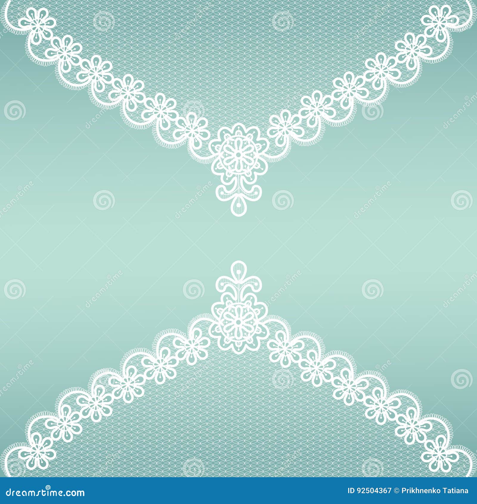 Card with lace stock vector. Illustration of decorative - 92504367