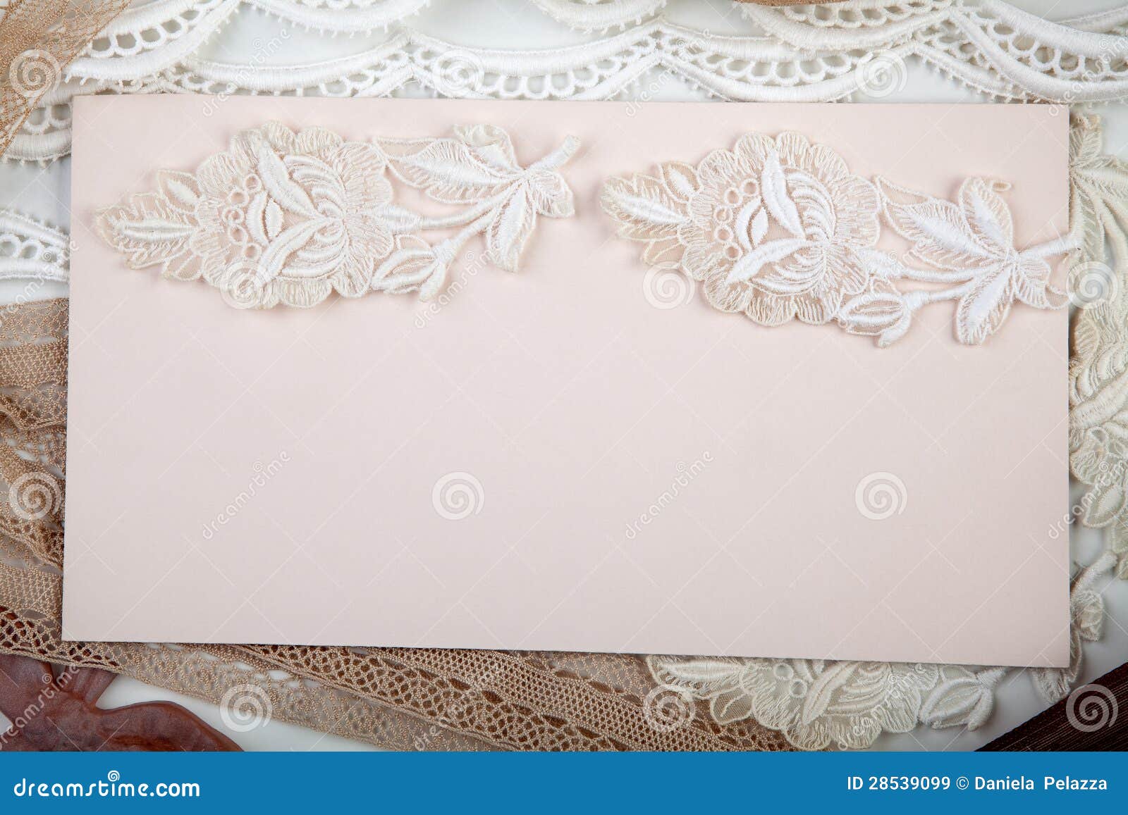 Card with laces stock image. Image of border, feminine - 28539099