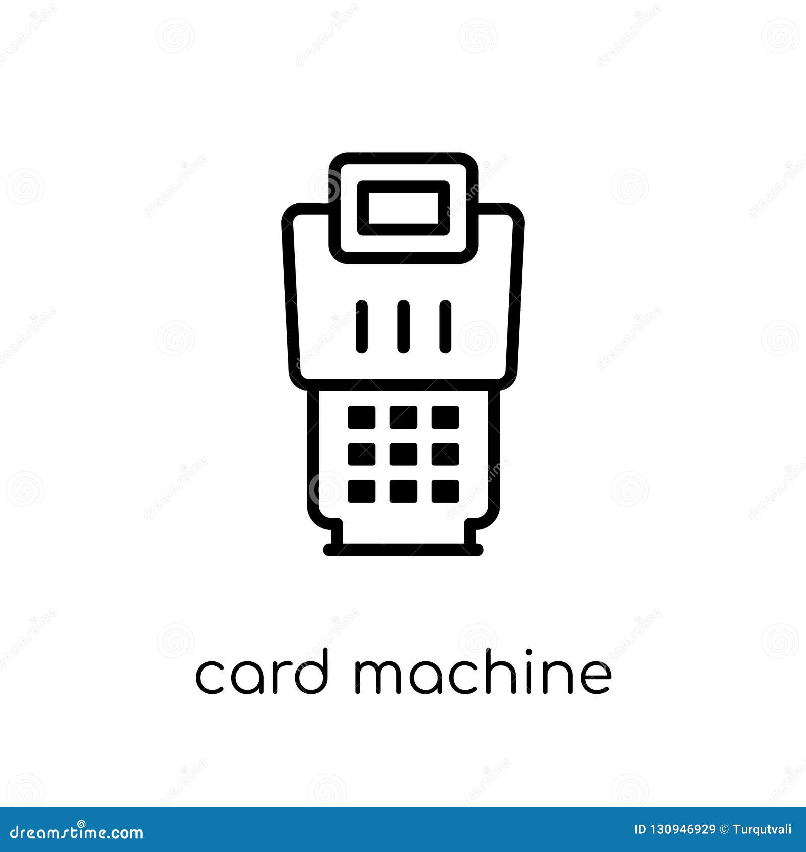Card Machine Icon from Ecommerce Collection. Stock Vector ...