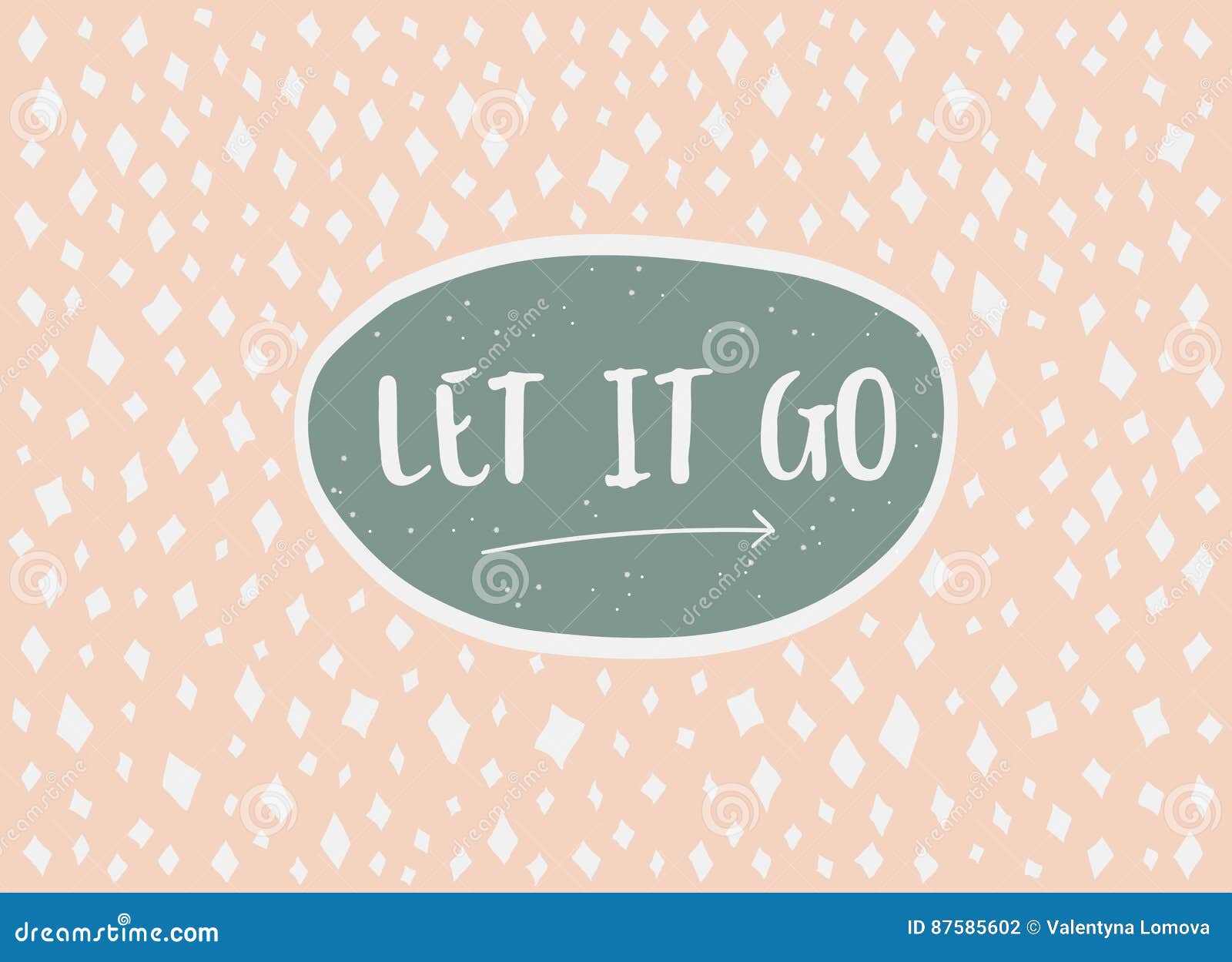 Card in a Minimal Style, Vector Templates. Let it Go. Stock Vector ...