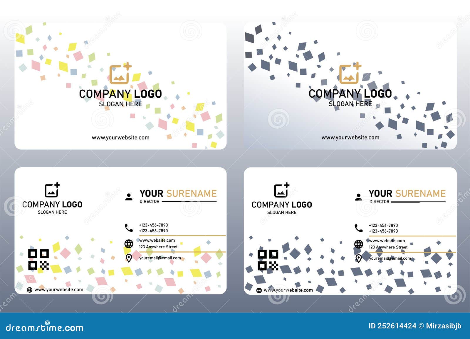 Card Name Rectangle stock vector. Illustration of background - 252614424