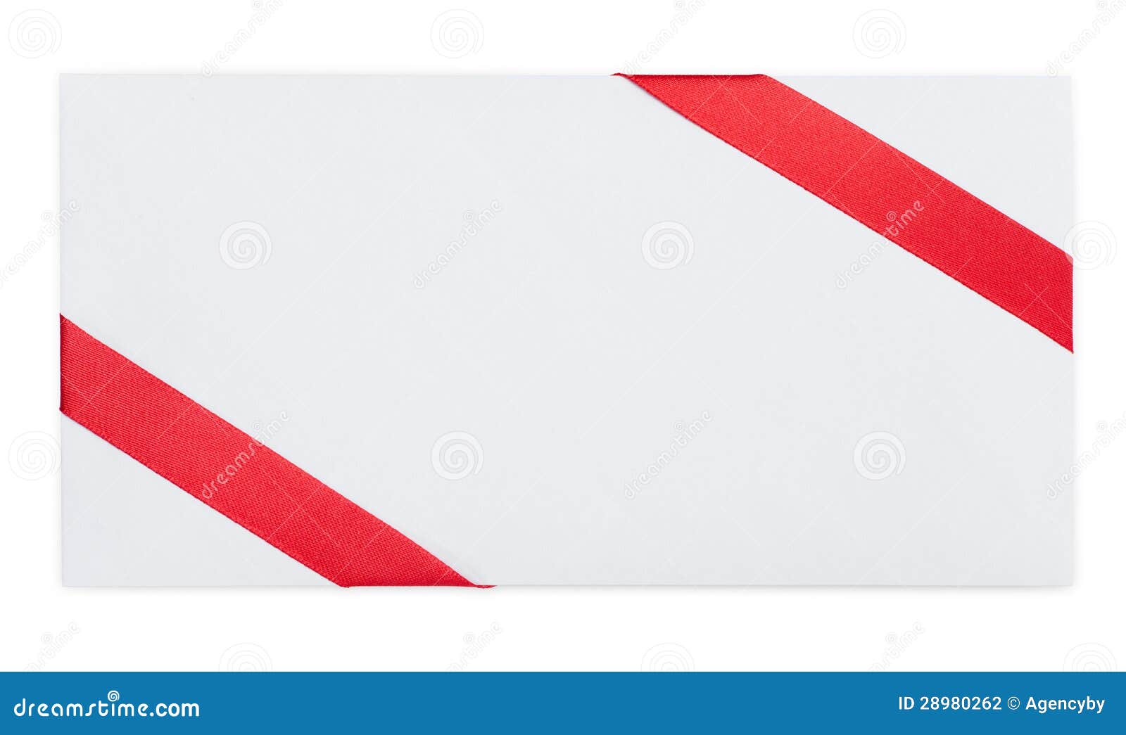 Card note with red ribbon stock photo. Image of festive - 28980262