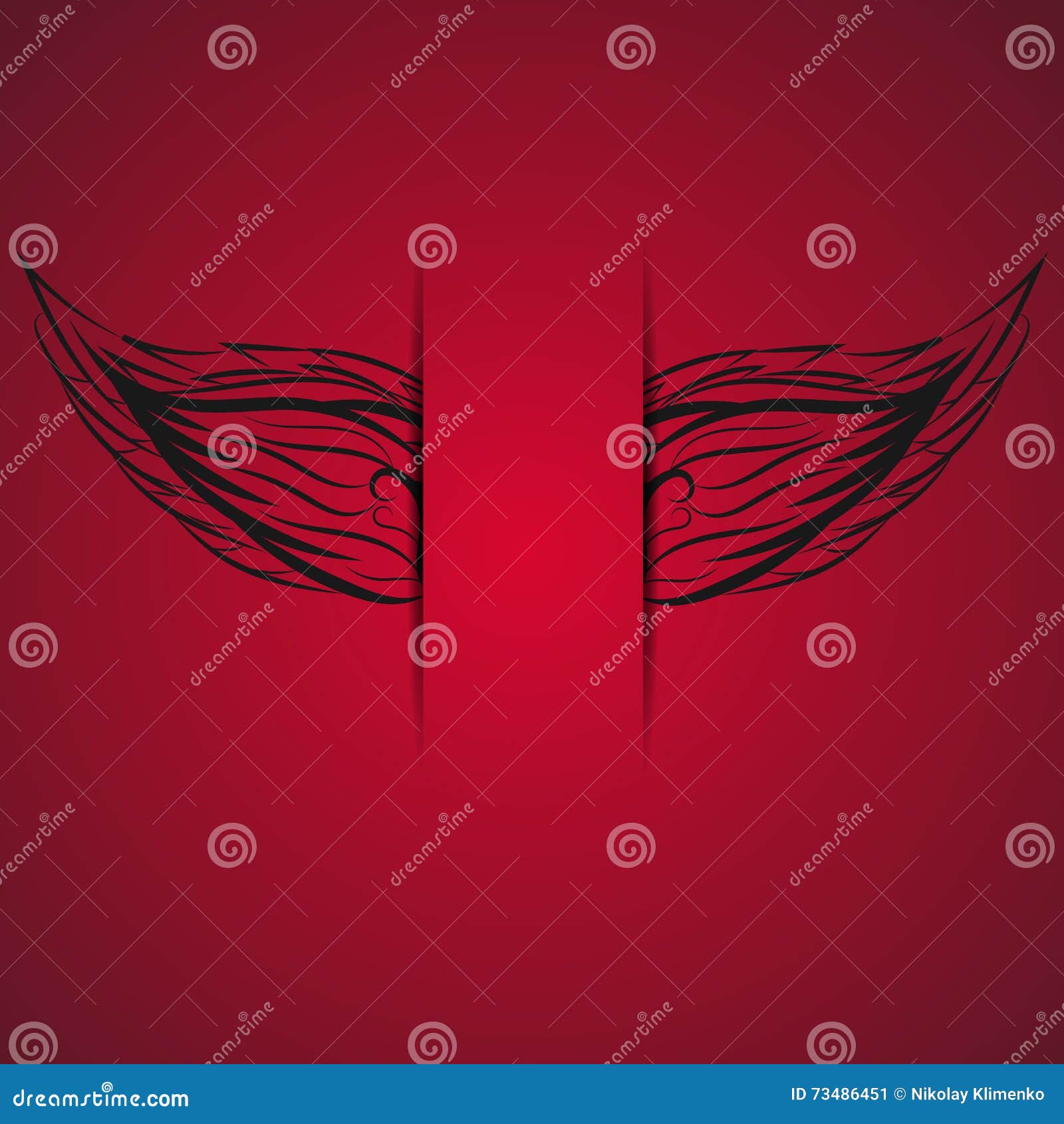 Card Paper Wings Creativity Design Eps 10 Stock Illustration ...