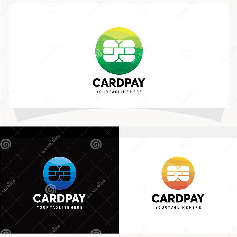 Card Pay Logo Design Template Stock Illustration - Illustration of ...