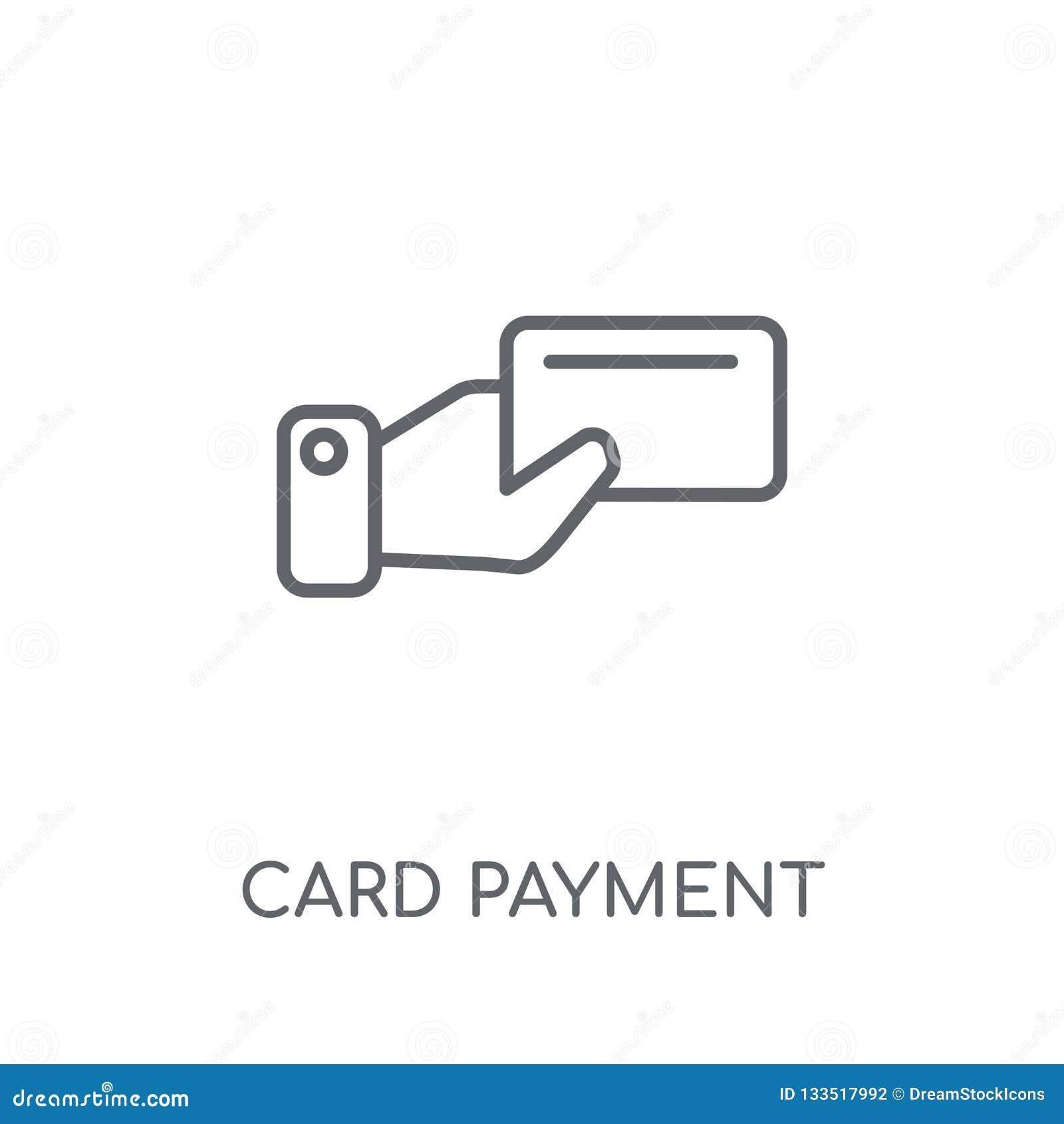 Card Payment Linear Icon. Modern Outline Card Payment Logo Conce Vector ...