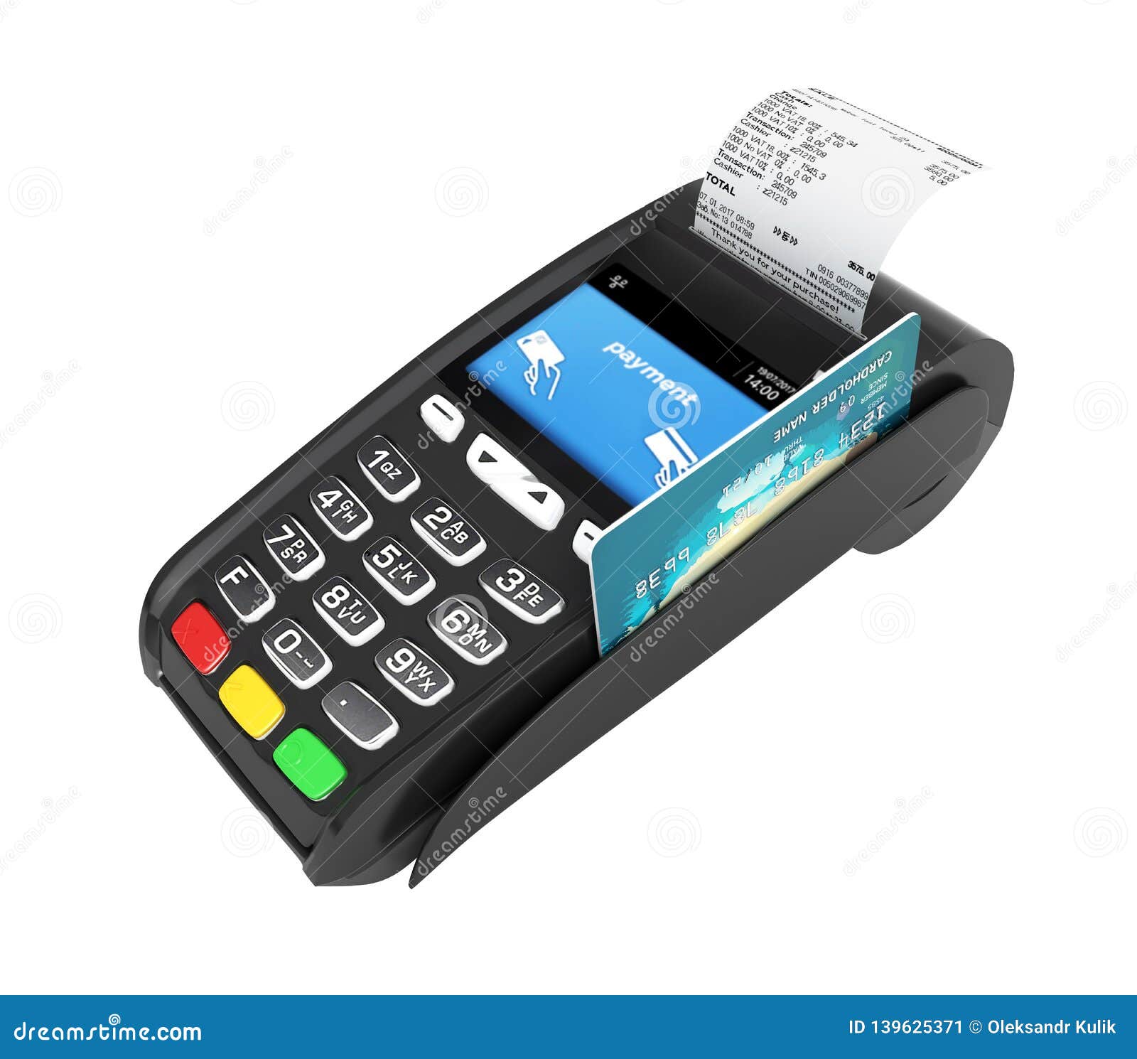 Card Payment Terminal POS Terminal with Credit Card and Receipt ... Card Payment Terminal POS Terminal with Credit Card and Receipt ...
