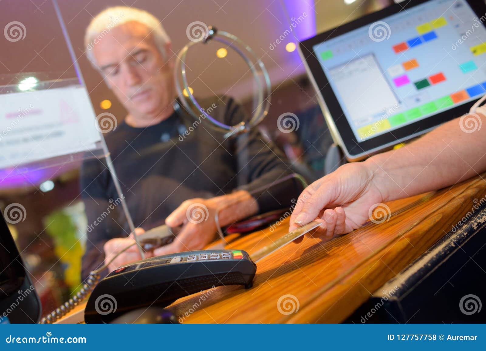 Card Payment at Ticket Booth Stock Photo - Image of entry, recreation ...