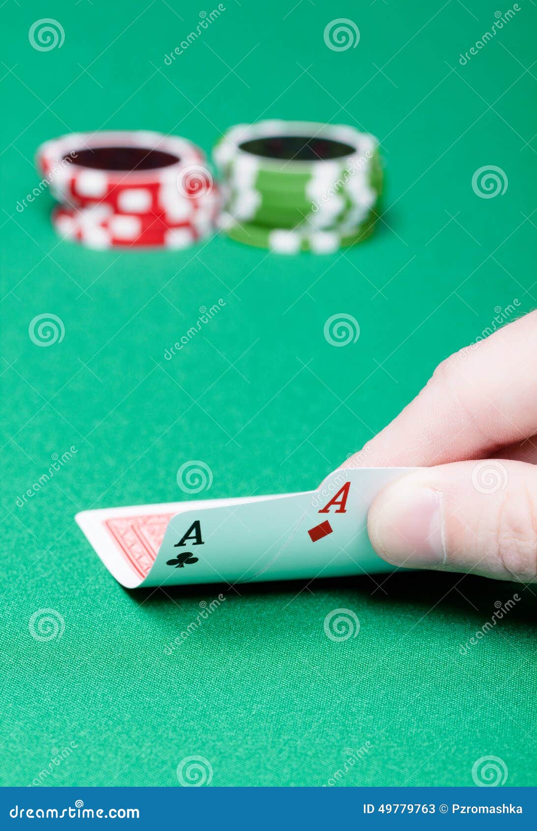 Card Player. Male Hand with Cards Stock Image - Image of poker, closeup ...