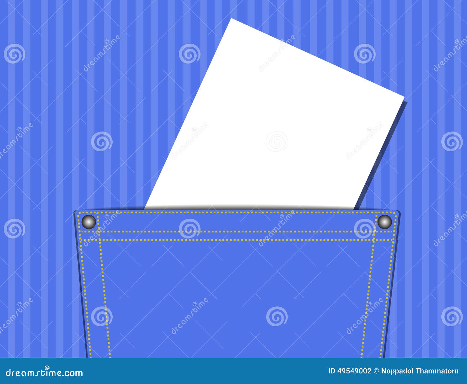 Card in the pocket stock vector. Illustration of figure - 49549002