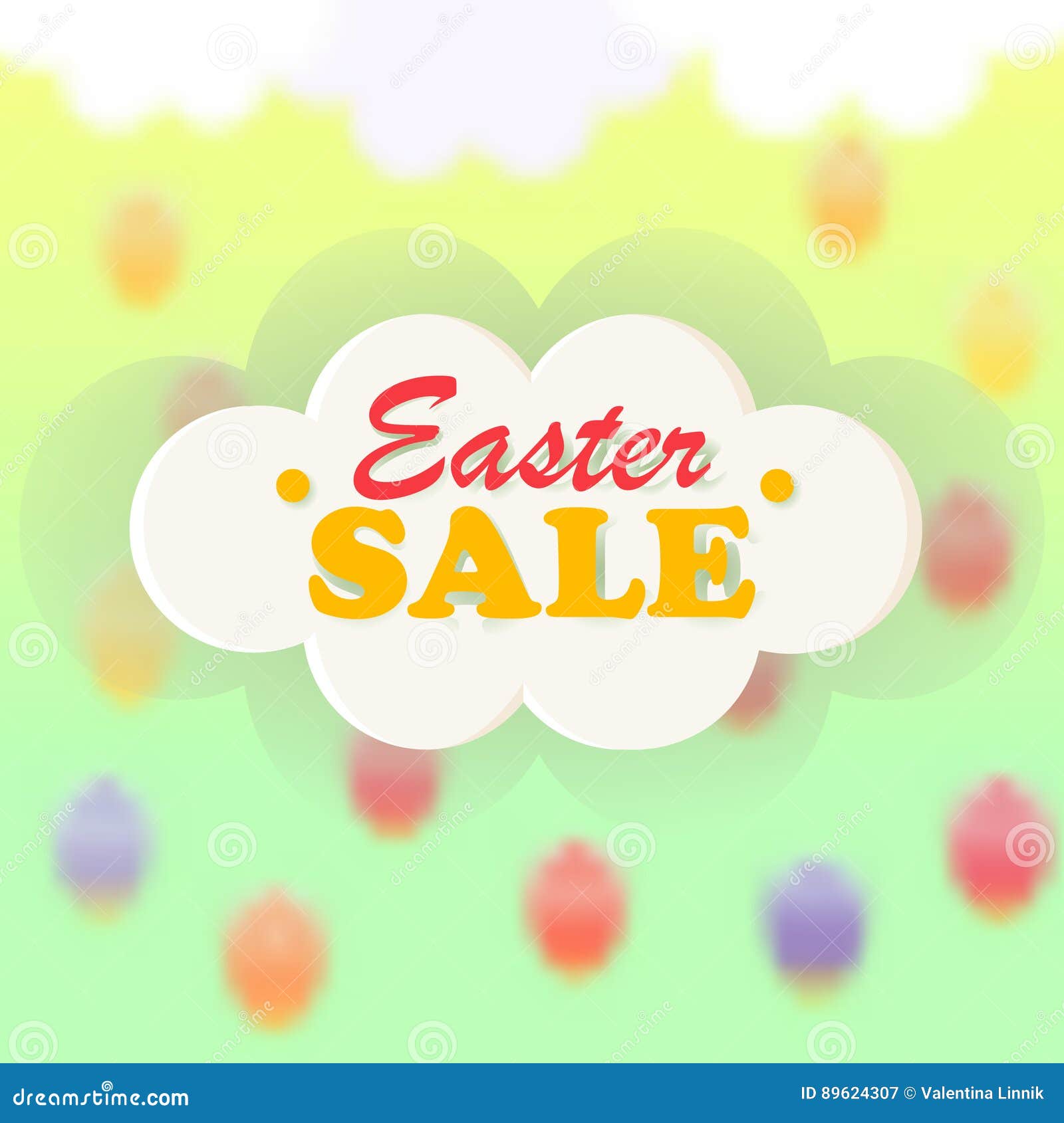 Card, Poster, Banner for Festive Easter Sales. Stock Illustration ...