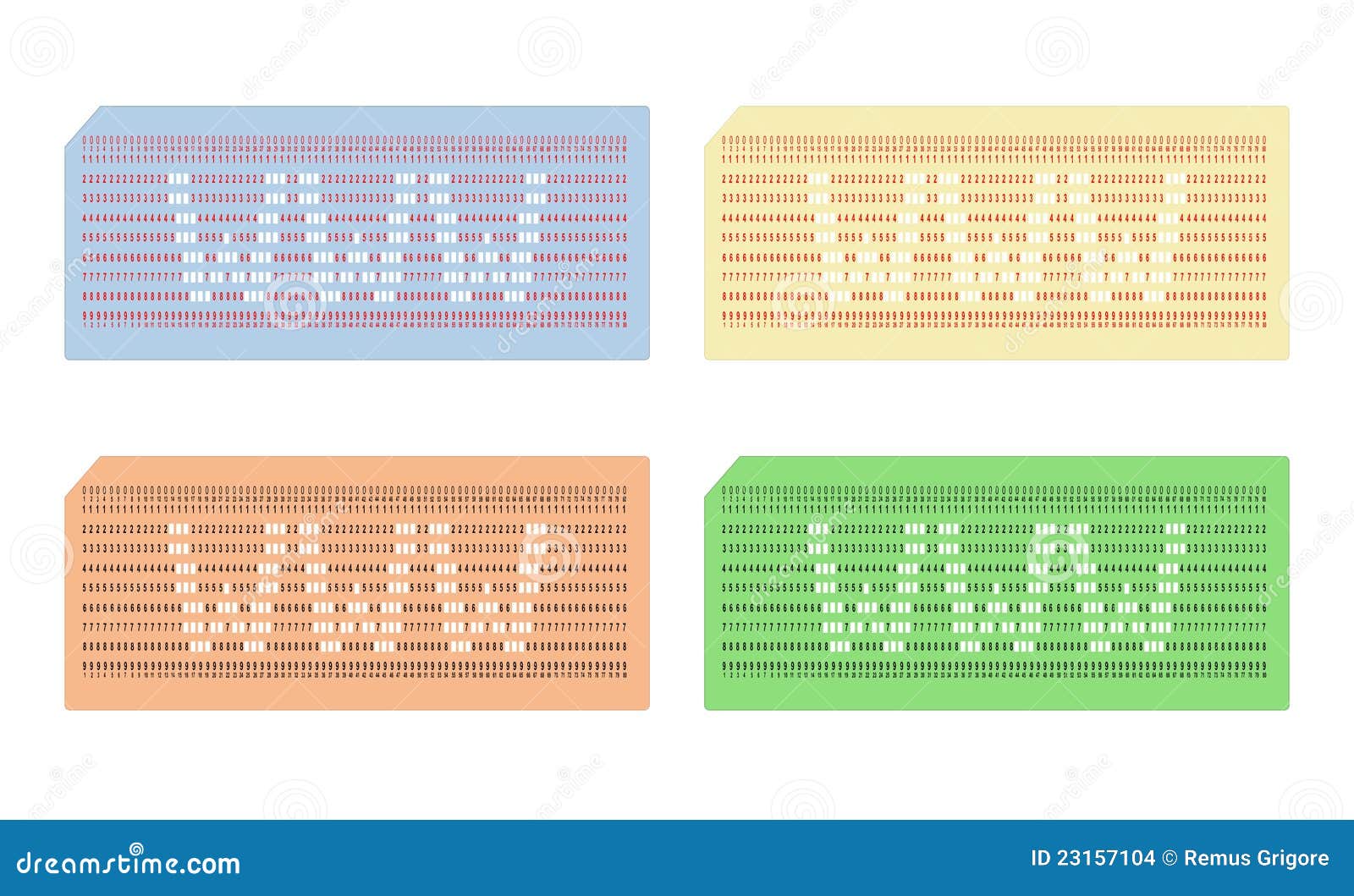 Card Punched with Abbreviation Www - Cdr Format Stock Vector ...